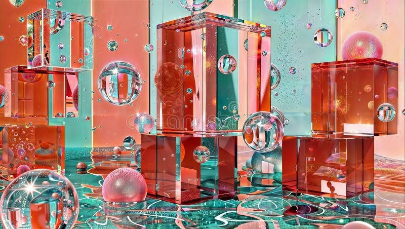 Futuristic Cityscape: Abstract Digital Art, Generative Ai Stock Illustration - Illustration of ...