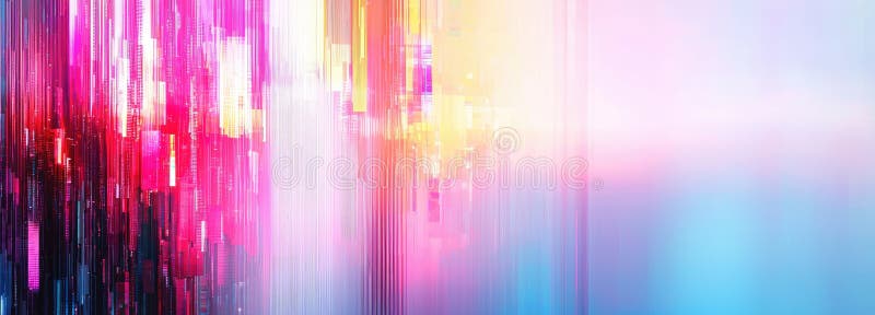Vibrant Abstract Digital Glitch Art with Distorted Motion Background ...