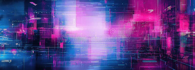 Vibrant Abstract Digital Glitch Art with Distorted Motion Background ...