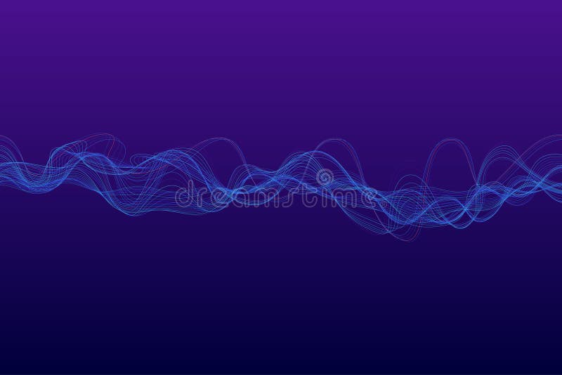 Vibrant Abstract Digital Wave Background Features Flowing Wave Patterns ...