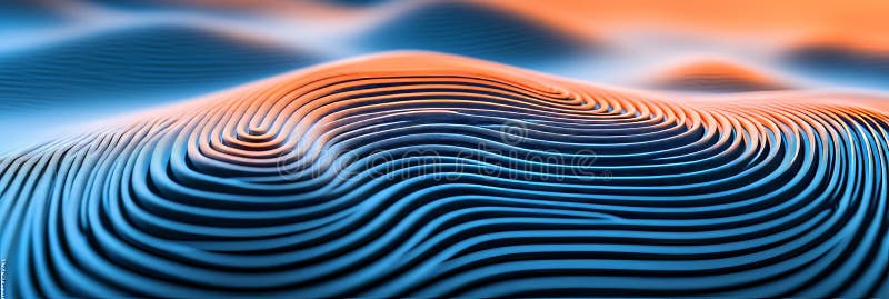 Vibrant Abstract Digital Wave Forms Featuring Refined Kinetic Particles ...