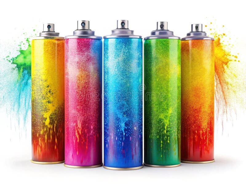 Vibrant Abstract Double Exposure Spray Paint Texture Patterns Modern ...