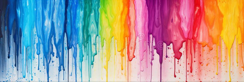 Vibrant Abstract Drips of Color Flowing in a Mesmerizing Gradient ...