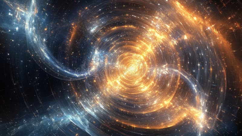 Vibrant Abstract Energy Illustration Featuring Glowing Central Point ...