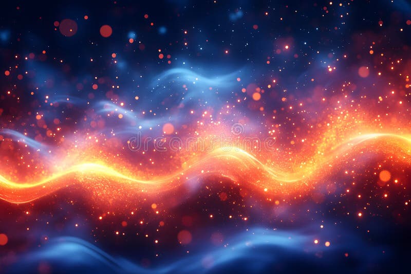 Vibrant Abstract Energy Wave - Futuristic Digital Background for ...