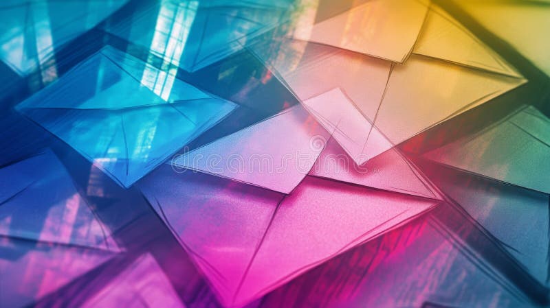 Vibrant Abstract Envelopes Background Dynamic Colors for Desktop Design ...