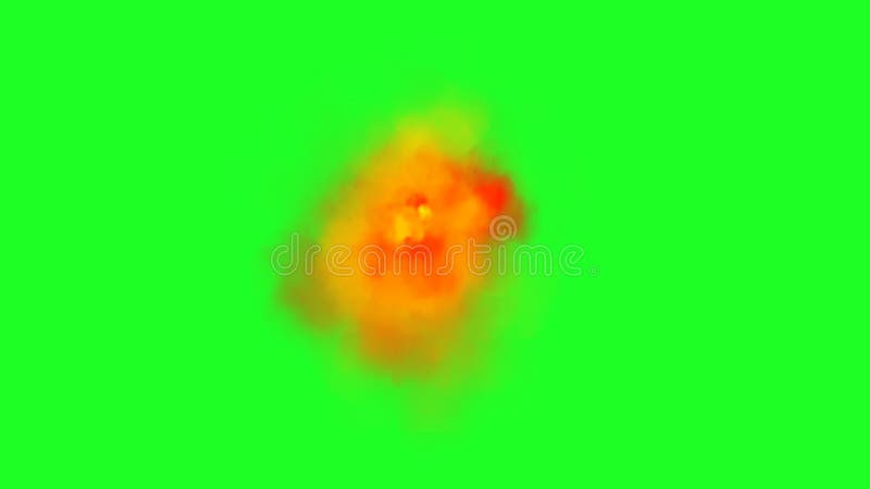 A Vibrant Abstract Explosion with Colorful Energy Swirling on a Green ...