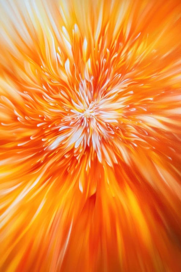 Vibrant Abstract Explosion of Orange and Yellow Energy and Light Stock ...