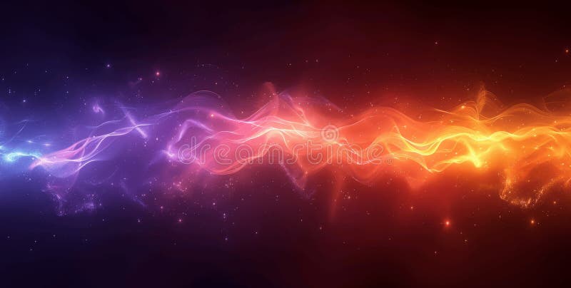 Vibrant Abstract Fire Flames Gradient with Neon Effect on Black Stock ...