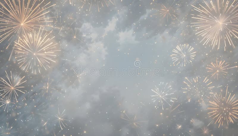 Vibrant Abstract Firework Background with Space for Custom Text Stock ...