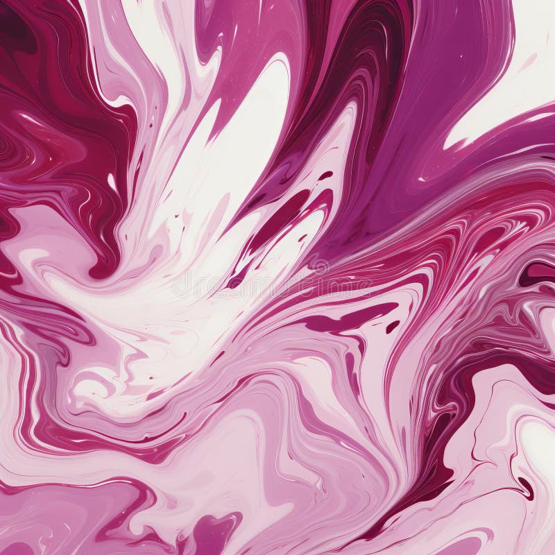 Vibrant Abstract Floral Composition with Soft Marble Background Stock ...