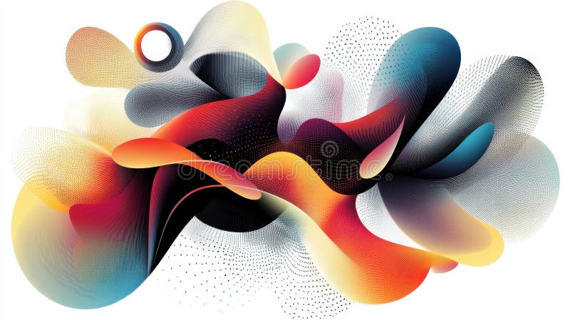 Vibrant Abstract Fluid Design Stock Image - Image of graphic, smooth ...
