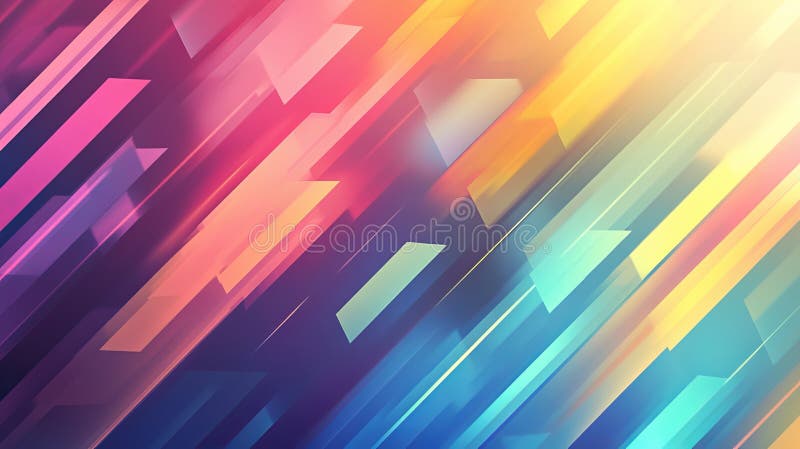 Vibrant Abstract Geometric Pattern with Dynamic Color Spectrum and ...