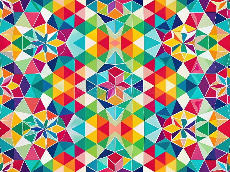 Vibrant Abstract Geometric Patterns a Stunning Visual Feast of ...