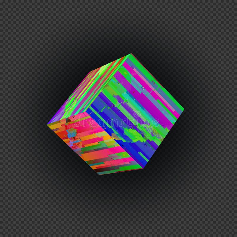 Abstract Glitch Texture Square Frame Set. Stock Vector - Illustration ...