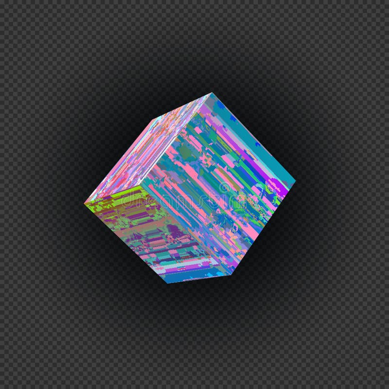 Vibrant Abstract Glitch Design Element Stock Vector - Illustration of ...