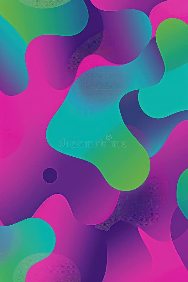 Vibrant Abstract Gradient Design with Fluid Shapes and Fresh Colors ...
