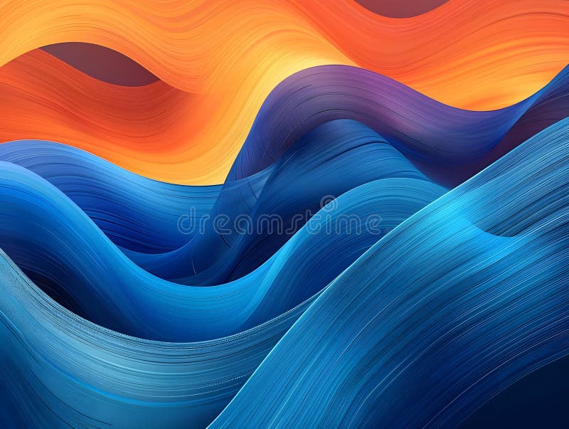 Vibrant Abstract Gradient Waves Panoramic Background for Web and ...