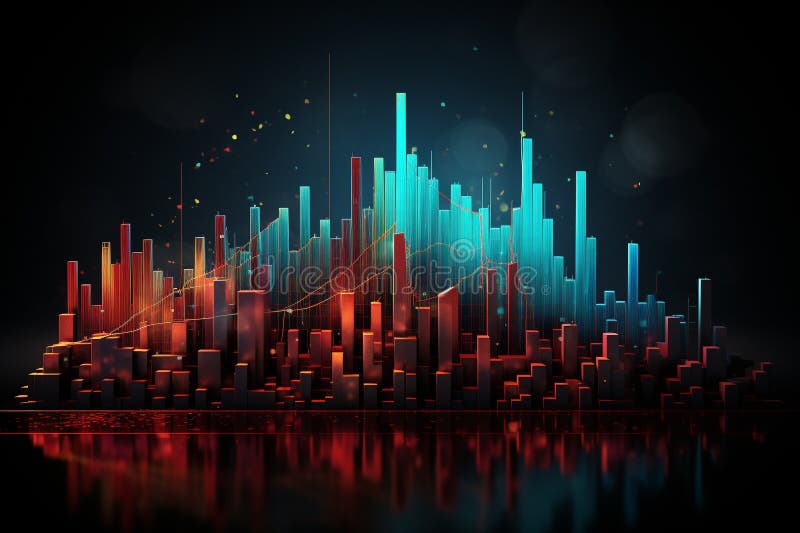 Vibrant and Abstract Graph that Ingeniously Conveys the Exhilaration of ...