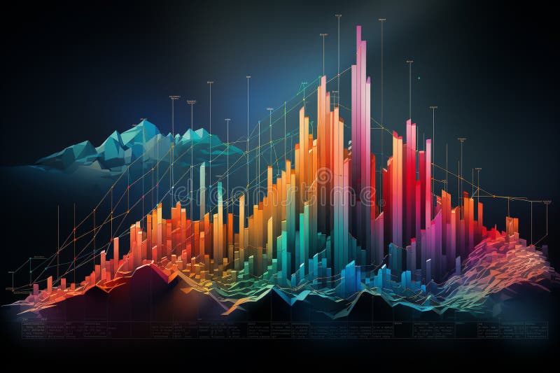 Vibrant and Abstract Graph that Ingeniously Conveys the Exhilaration of ...