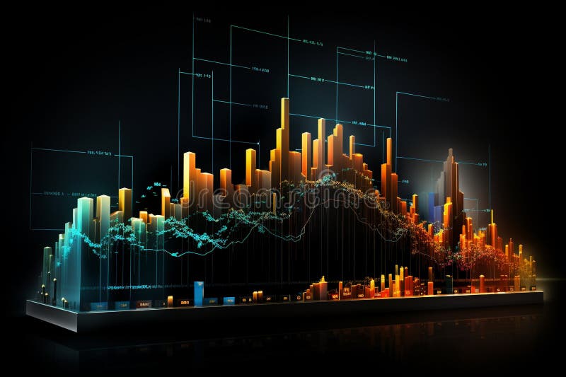 Vibrant and Abstract Graph that Ingeniously Conveys the Exhilaration of ...