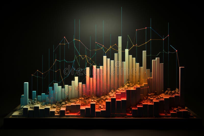 Vibrant and Abstract Graph that Ingeniously Conveys the Exhilaration of ...