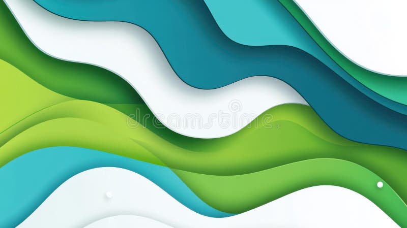 A Vibrant Abstract Green Wave Design, Perfect for Modern Projects that ...