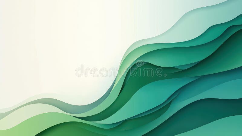 A Vibrant Abstract Green Wave Design, Perfect for Modern Projects that ...