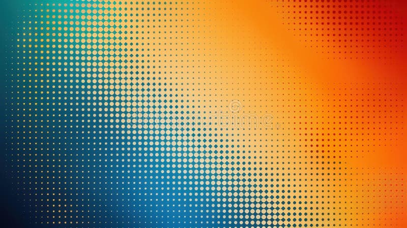 Vibrant Abstract Halftone Pattern with Colorful Dots in a Vector Format ...