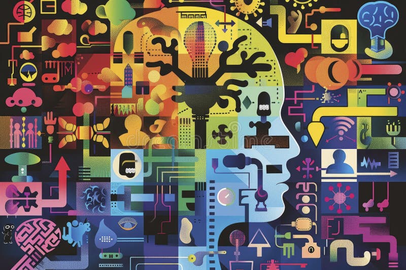 Abstract Autism Spectrum Illustrationv Stock Photo - Image of shapes ...