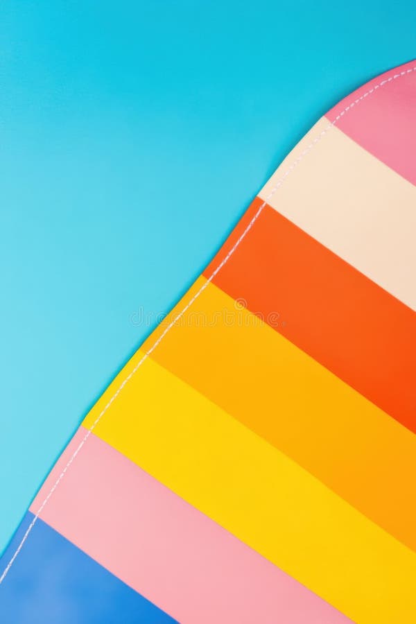 Vibrant Abstract Image Features Colorful Rainbow Pattern Against Bright ...