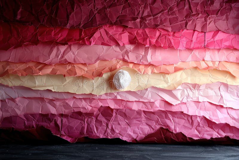 Layered Crimson Gradient Texture with Crumpled Paper Overlays ...