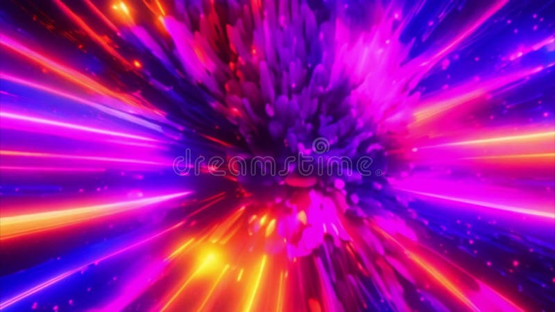Abstract Neon Explosion stock footage. Video of cosmic - 336006838