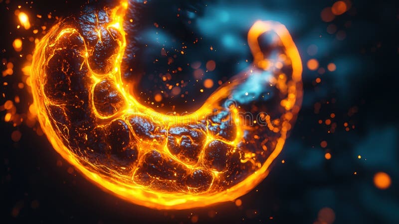Vibrant Abstract Image Showcasing Glowing Lava-like Texture, Creating a ...