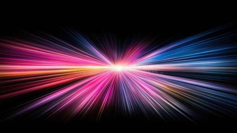 A Vibrant, Abstract Image of a Starburst with a Radiant Glow at Its ...