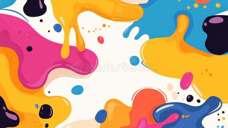 Vibrant Abstract Ink Paint Vector Background, Featuring a Modern ...