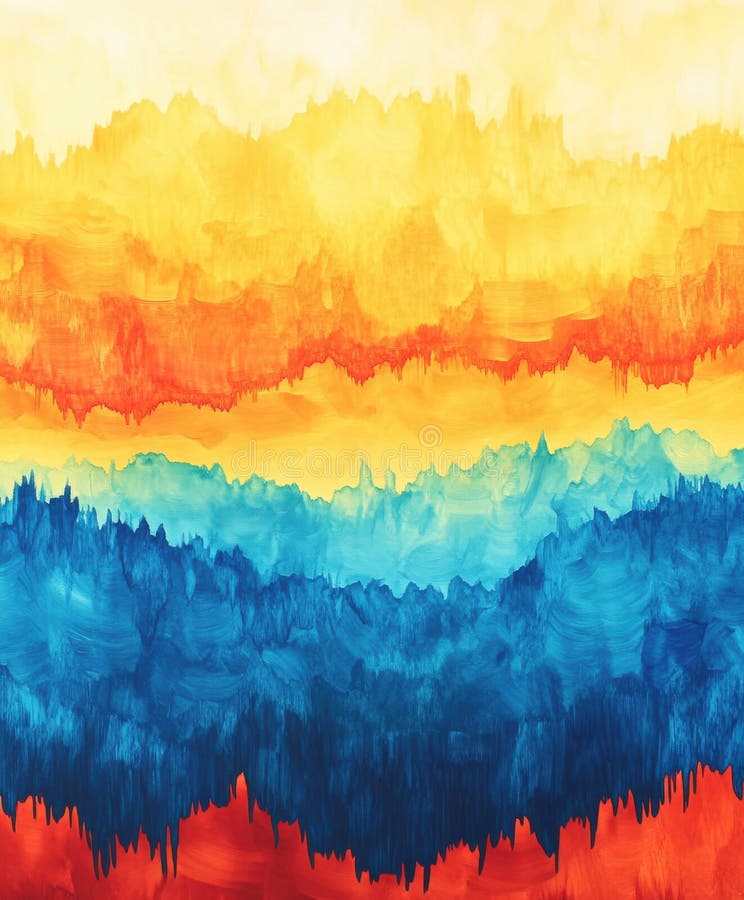 Vibrant Abstract Landscape with Gradient Colors in a Striking Display ...