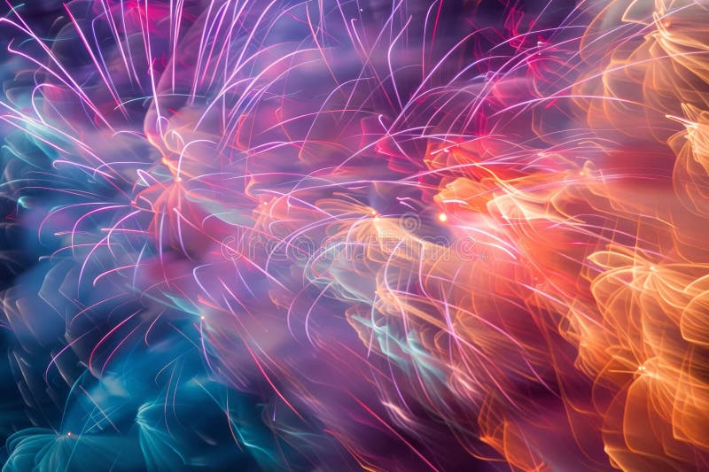 Vibrant Abstract Light Explosion Background Stock Illustration ...