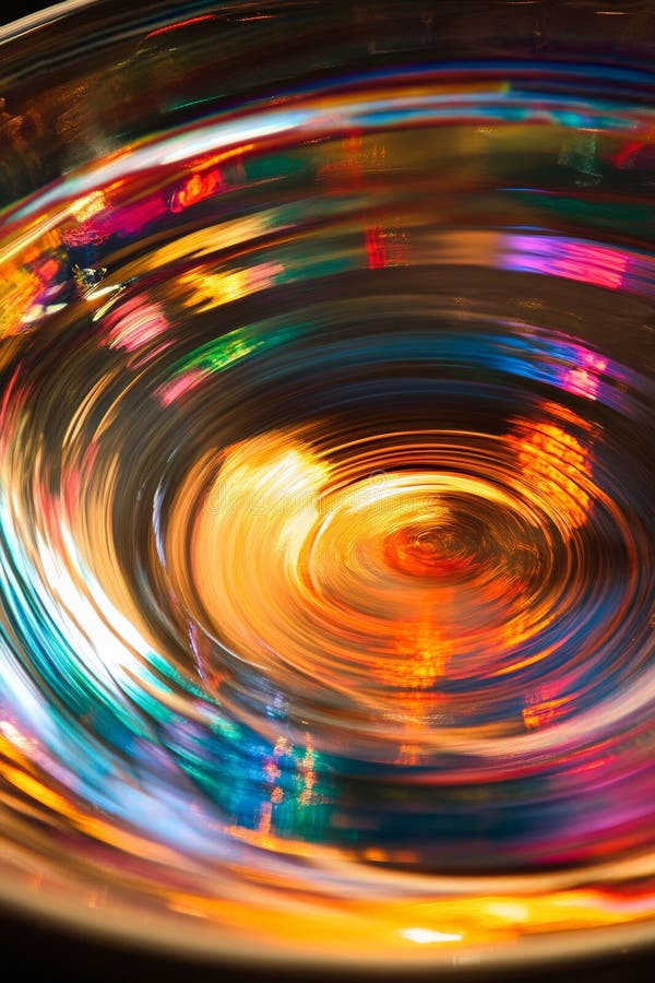 Vibrant Abstract Light Swirls Creating a Dynamic and Colorful Motion ...