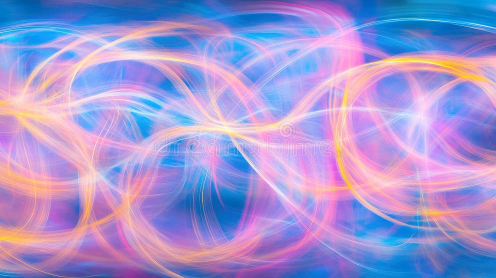 Vibrant Abstract Light Swirls with Dynamic Colors and Motion Effect ...