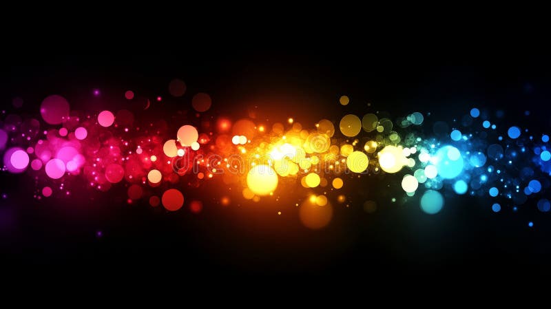 Vibrant Abstract Light Trails Illuminate a Dark Background, Generating ...