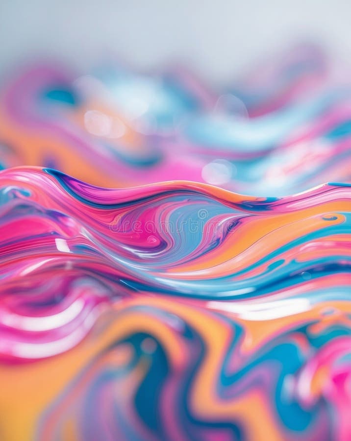 Vibrant Abstract Liquid Swirl Background. Stock Photo - Image of ...