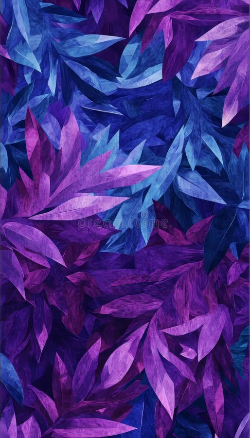 Vibrant Abstract Low Poly Design Emphasizing Rich Purple Hues and ...