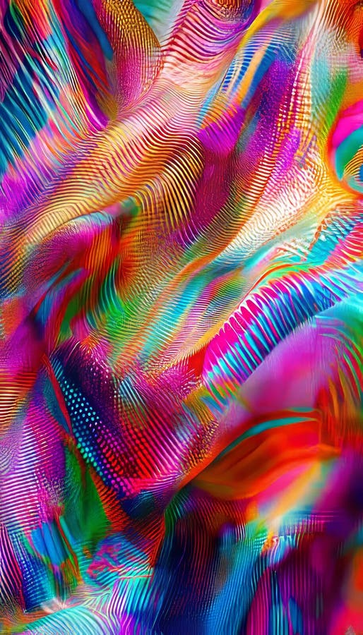 Vibrant Abstract Moire Effect with Blurred Colorful Light Patterns for ...
