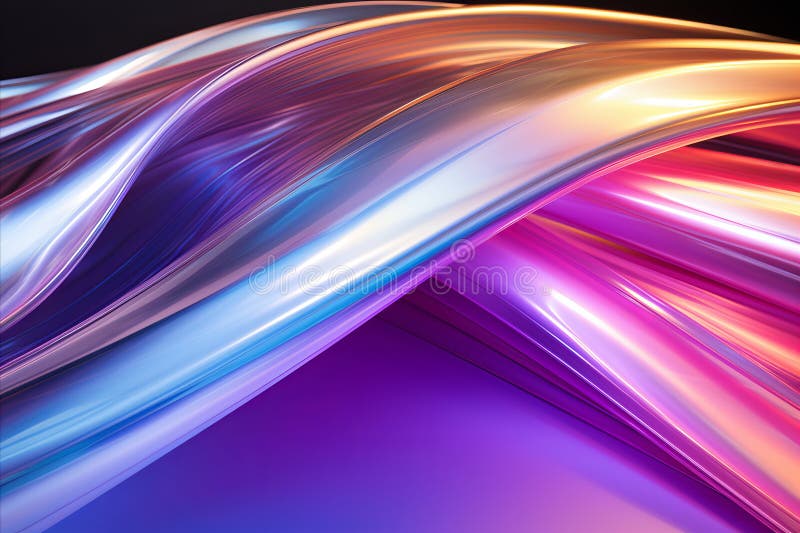 Vibrant Abstract Multicolor Spectrum - Striking 3D Render for Visual ...