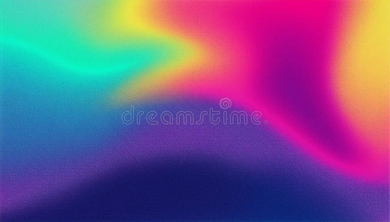 Vibrant Abstract Neon Color Gradient with Noise Texture Effect. Modern ...