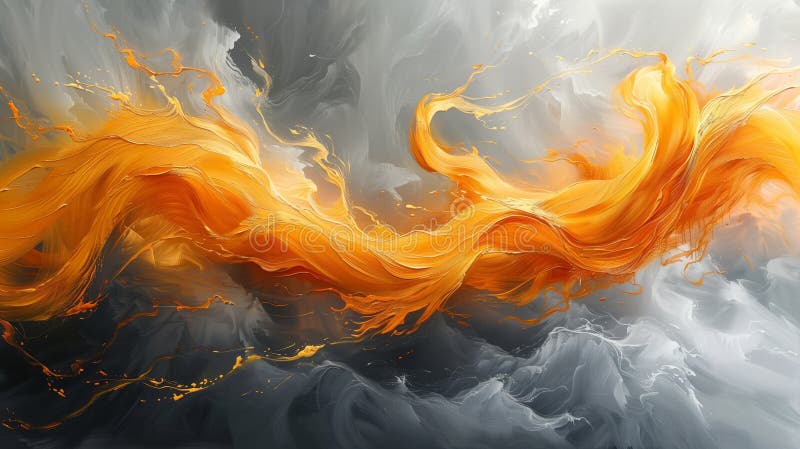 Vibrant Abstract Orange and Black Digital Art Swirl with Dynamic ... Vibrant Abstract Orange and Black Digital Art Swirl with Dynamic ...