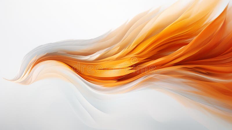 Vibrant Abstract Orange Smoke Swirling, Captivating and Dynamic ...