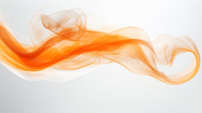 Vibrant Abstract Orange Smoke Swirling, Captivating and Dynamic ...