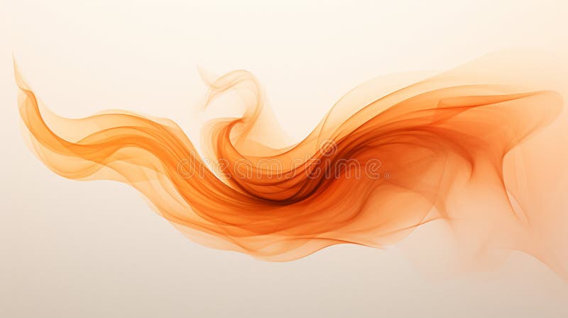 Vibrant Abstract Orange Smoke Swirling, Captivating and Dynamic ...